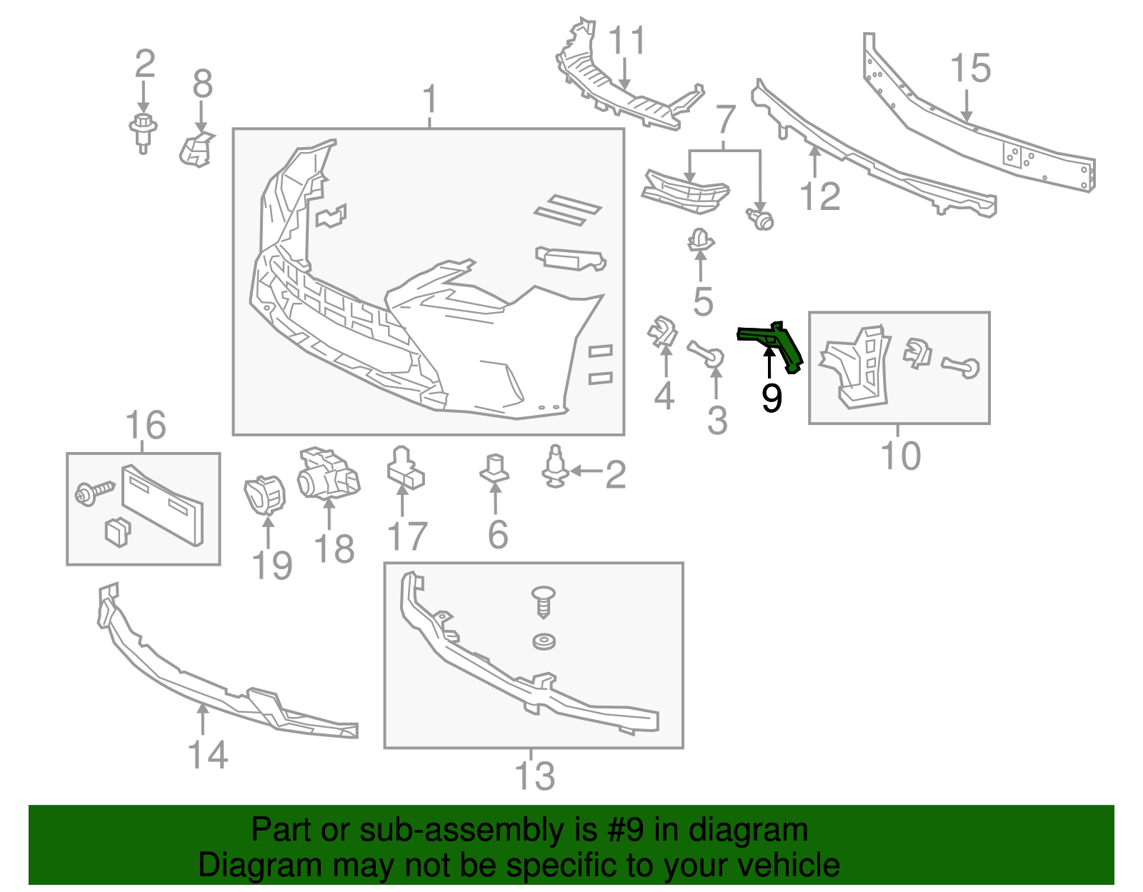 2015-2018 Lexus | Mount Bracket | 52125-24040 | Express Lexus Parts