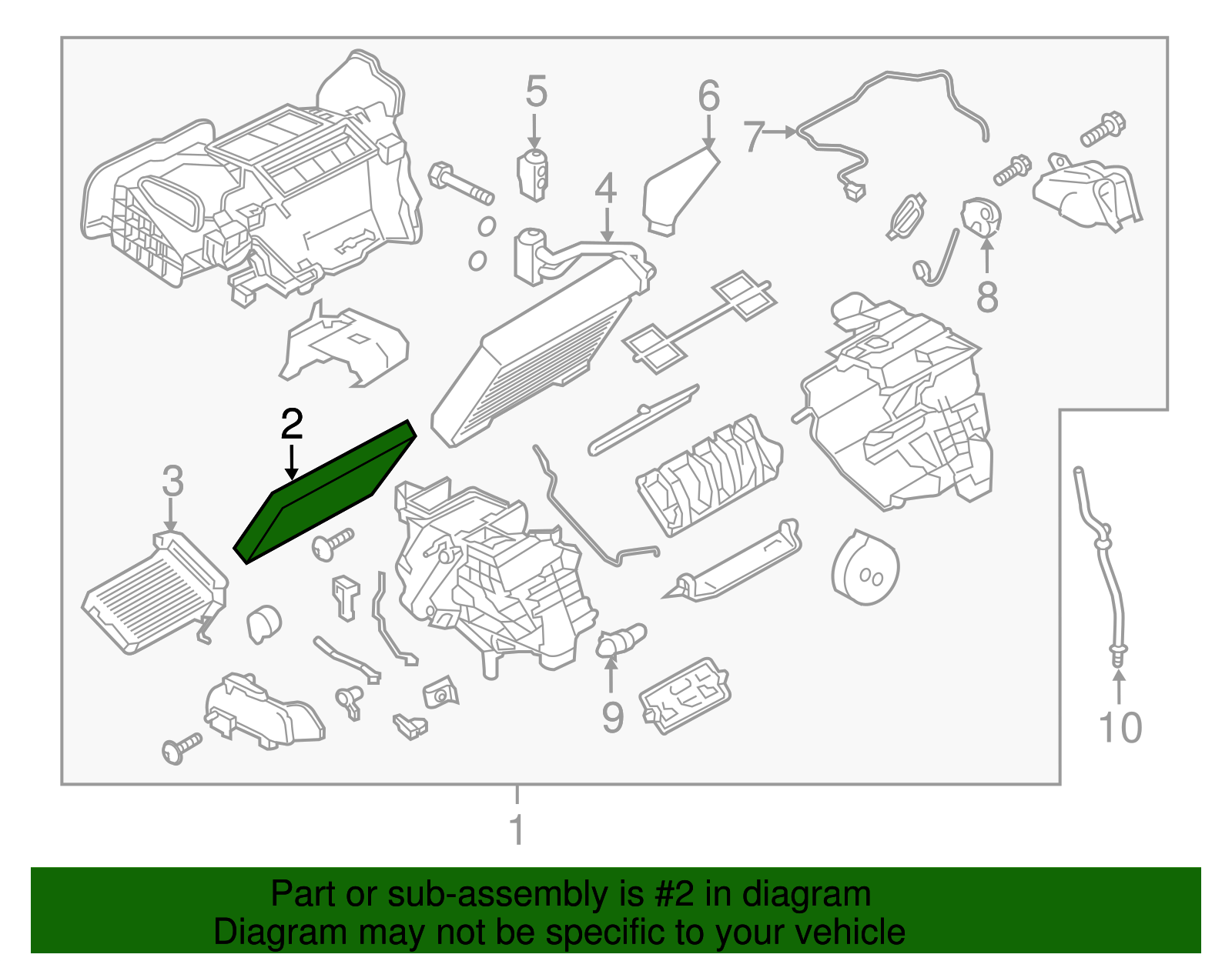 2018-2025 Nissan LEAF Cabin Air Filter 27891-9AE0A | Nissan RVA