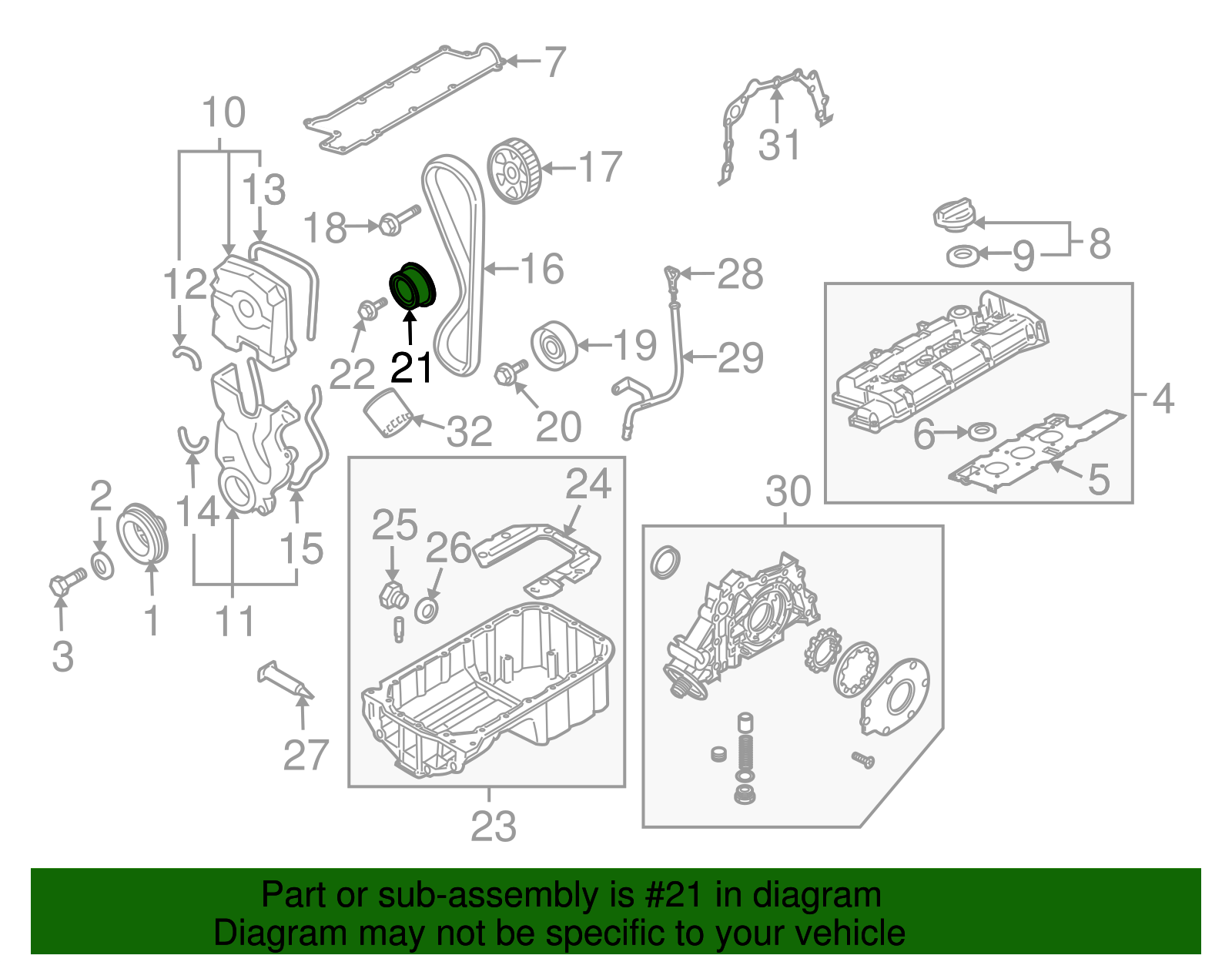 24410-23050 - Belt Tensioner 2005-2011 Kia | Kia.Parts Store