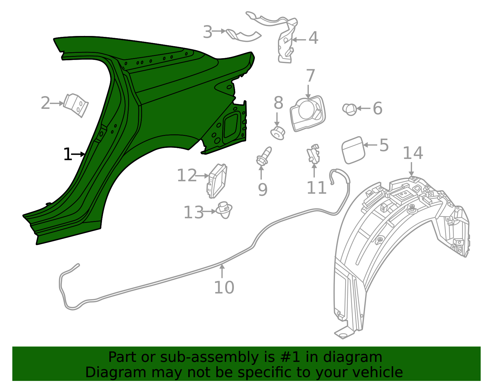 2020-2024 Nissan Sentra Quarter Panel GH101-6LBMB | OEM Parts Online