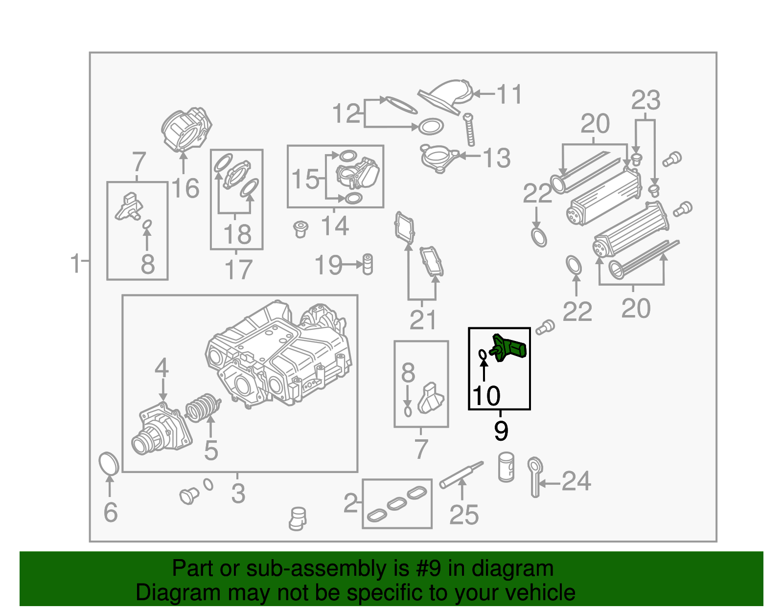 2005-2019 Audi Pressure Sensor 03C-906-051-F | Audi USA Parts