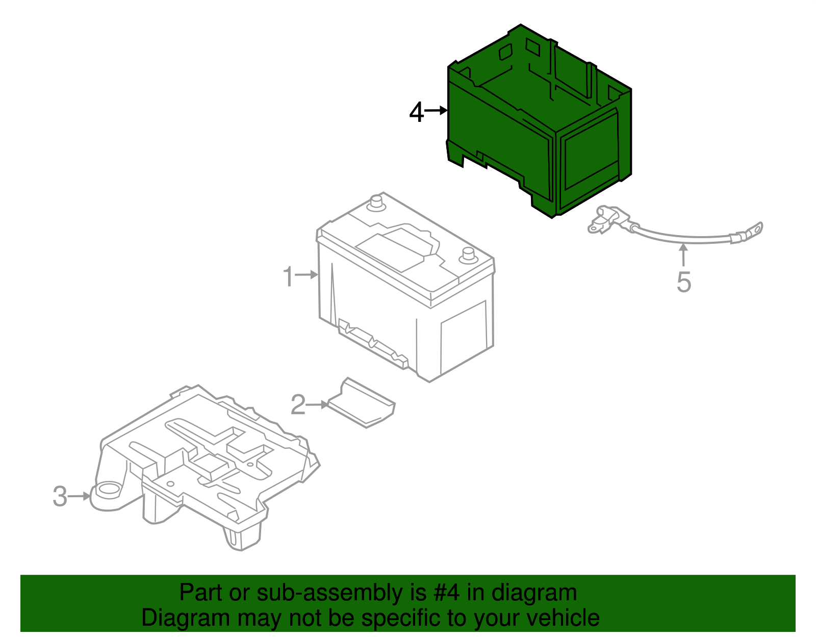 37112-2S100 - Battery Cover 2010-2015 Hyundai Tucson | Hyundai Parts Pro