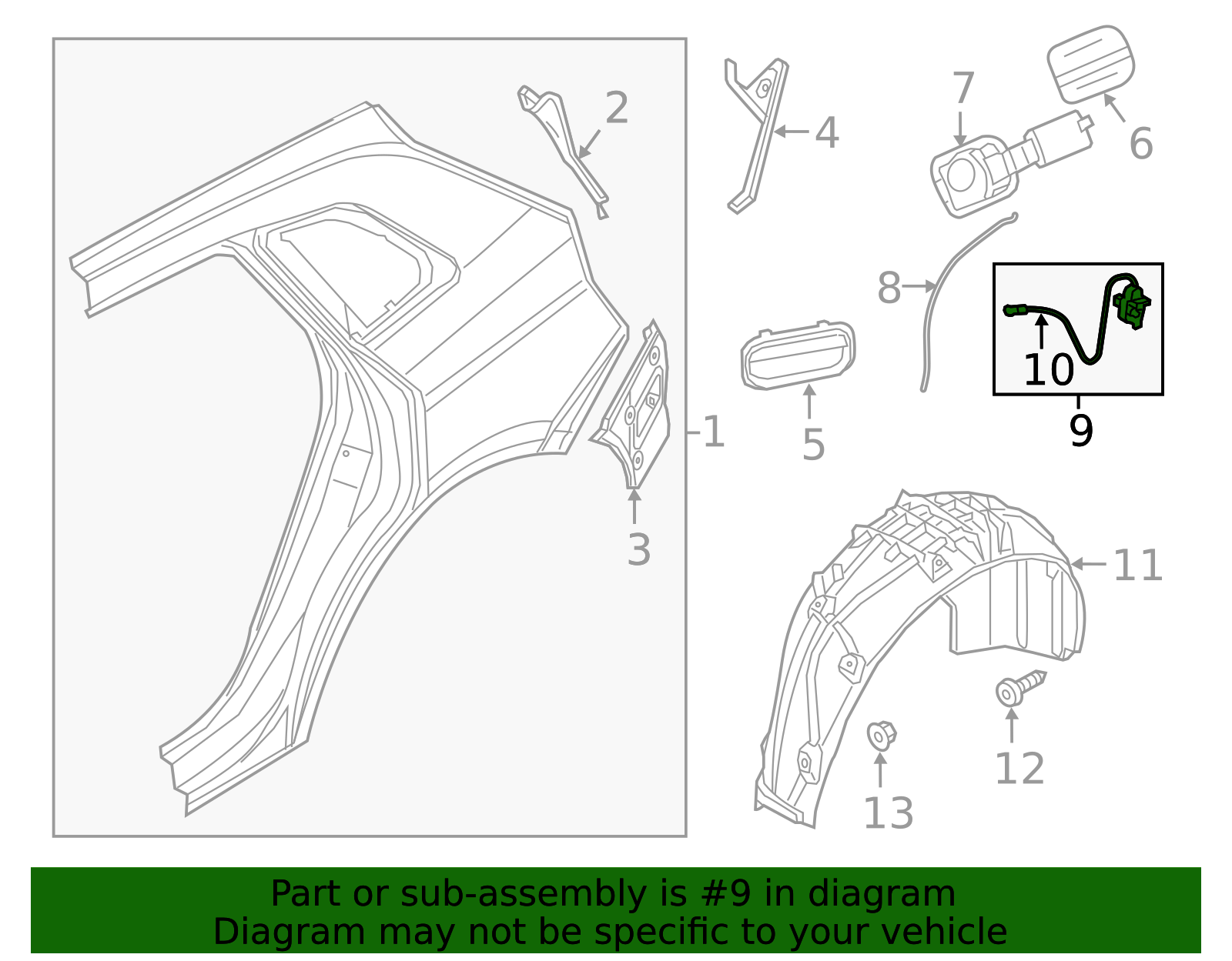 2018-2025 Audi Lock Actuator 80A-862-153-B | OEM Parts Online