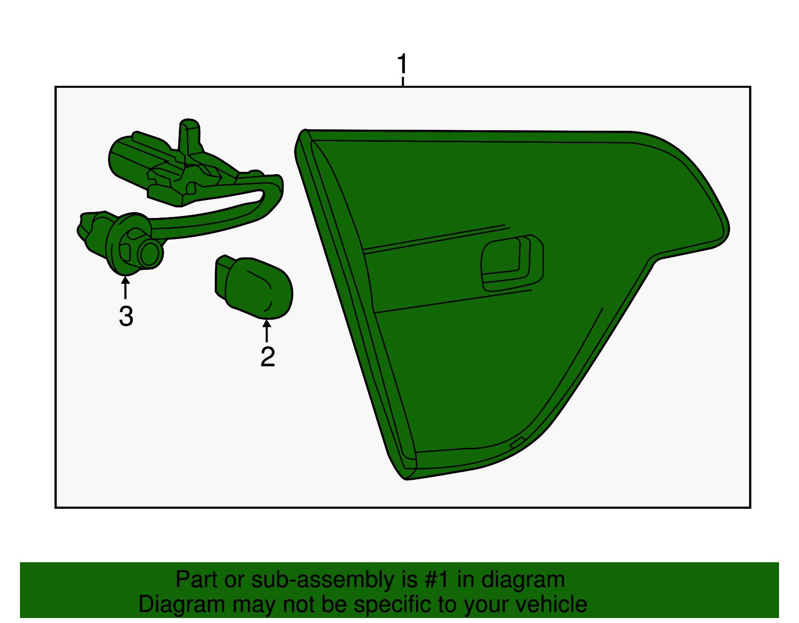 2016-2018 Buick Envision Rear Passenger Side Closure Auxiliary Signal ...