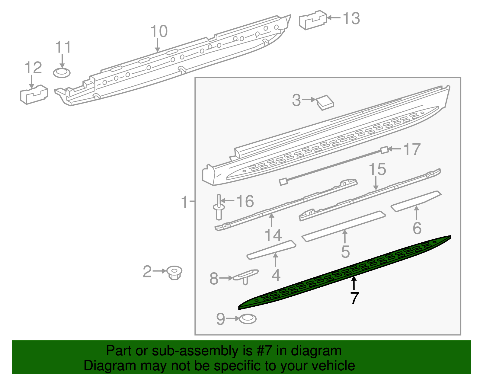 166-690-05-75 - Step Plate 2013-2019 Mercedes-Benz | Mercedes-Benz ...