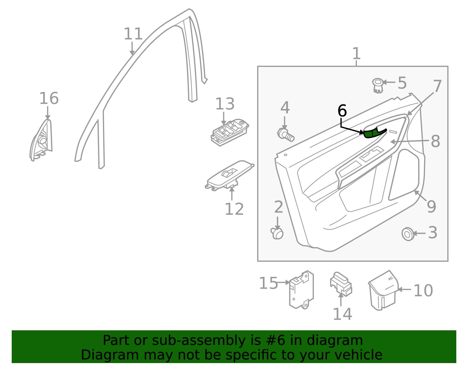 39857005 - High-Quality Interior Door Handle for 2010-2017 Volvo XC60 ...