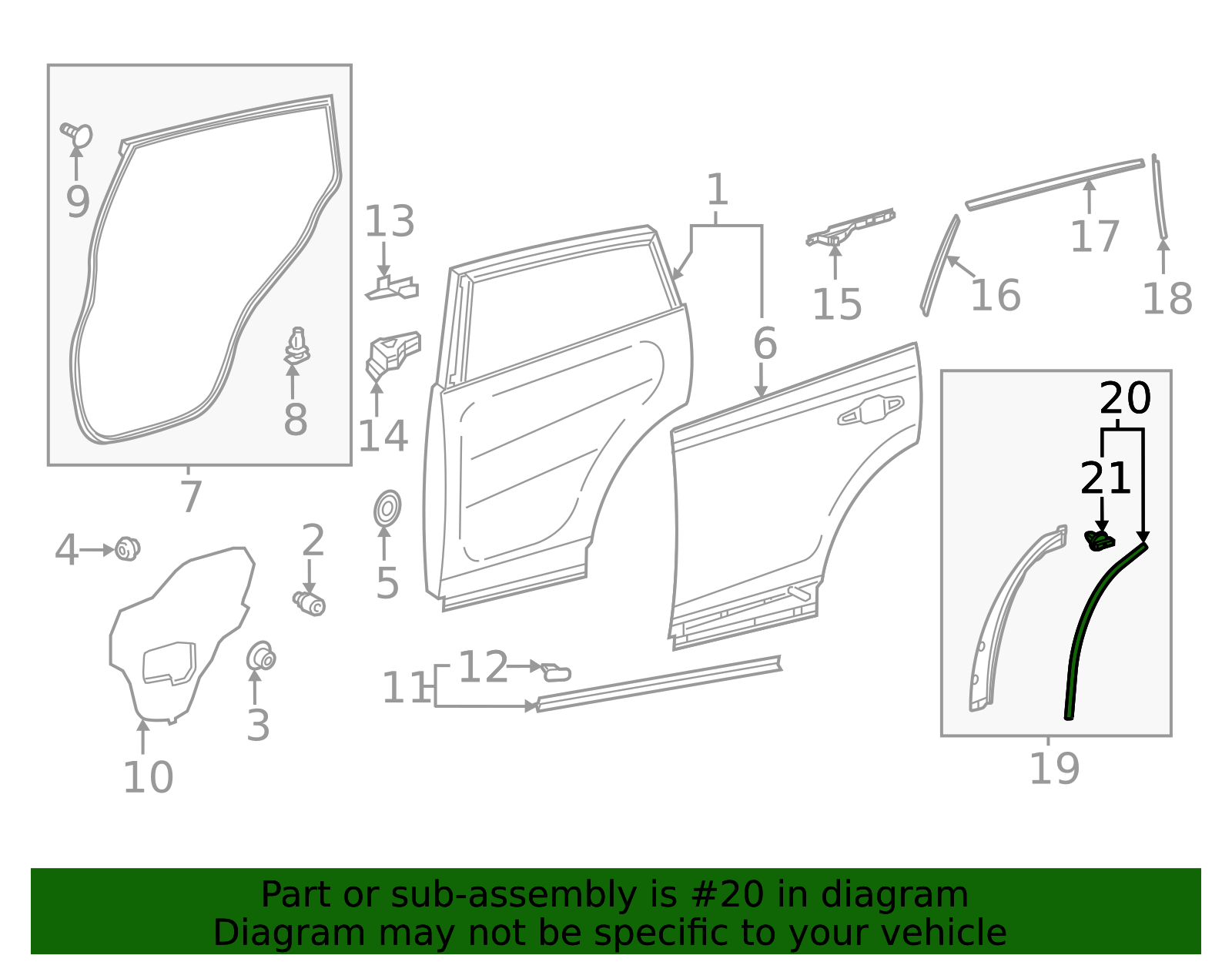 2019-2025 Toyota Weatherstrip 67887-0R010 | MotorMotor
