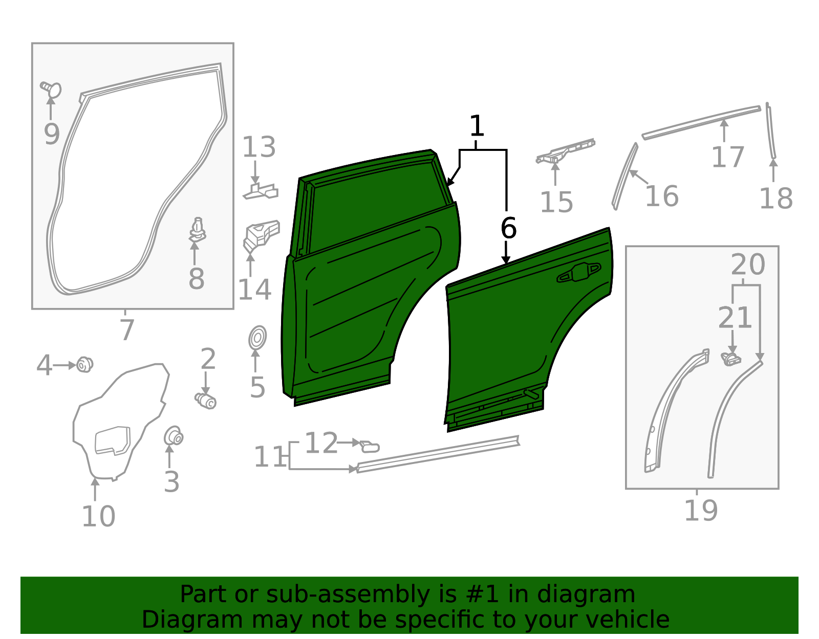 67003-0R121 - Door Shell - 2021-2024 Toyota | OEM Genuine Toyota Parts