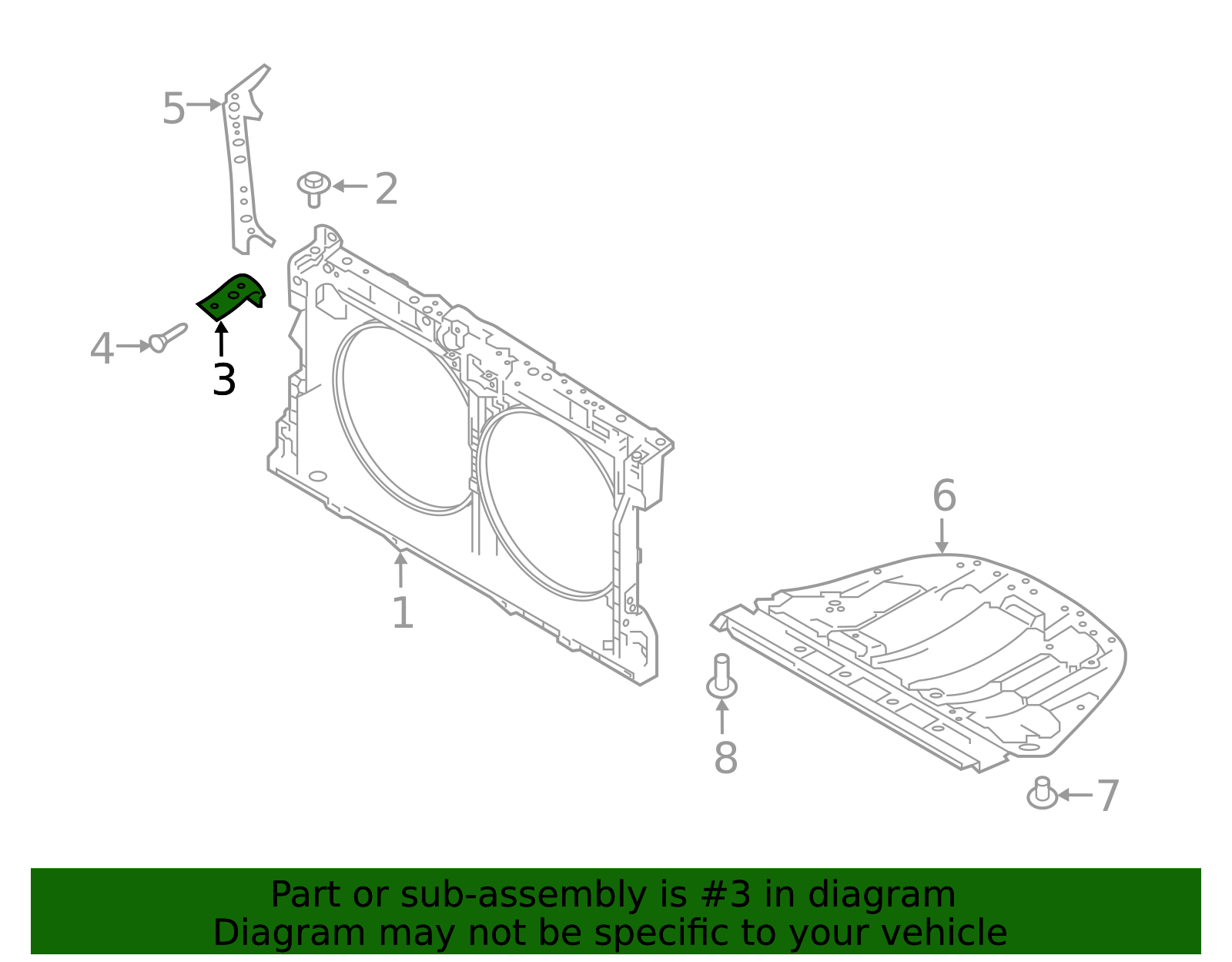 2019-2025 Nissan Altima Bumper Bracket 62240-6CA5A | Nissan Parts Central