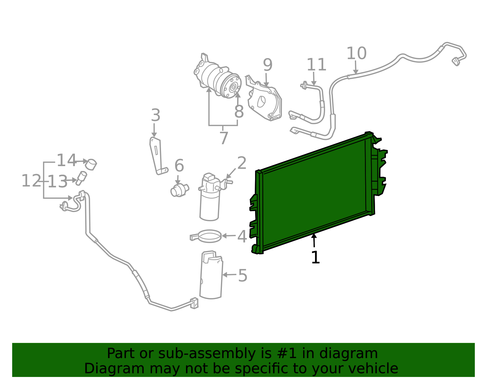 2003-2025 GM Air Conditioning Condenser 23469929 | Capital Chevy Parts