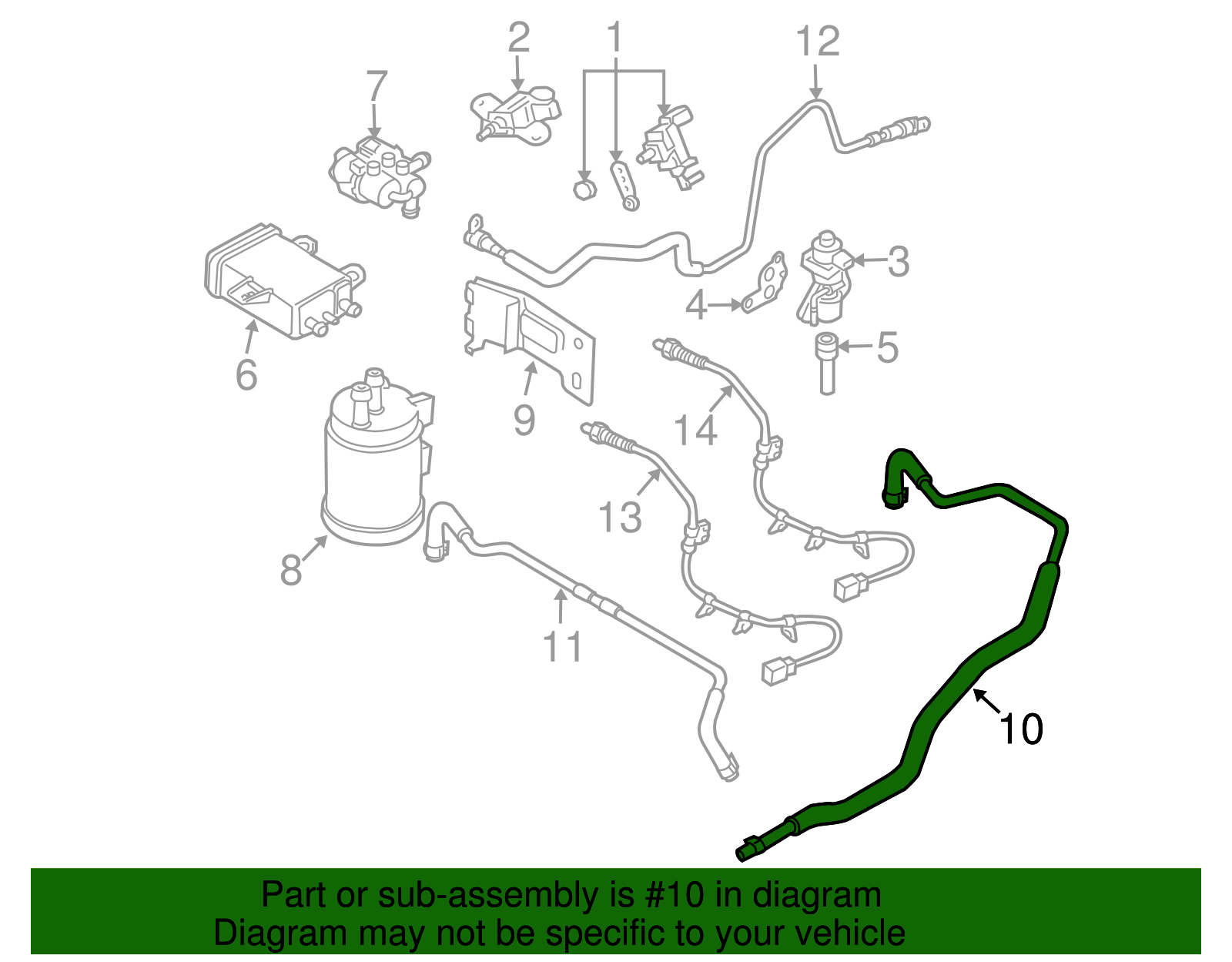 2003-2005 Mazda 6 Vacuum Hose L321-20-360D | OEM Parts Online