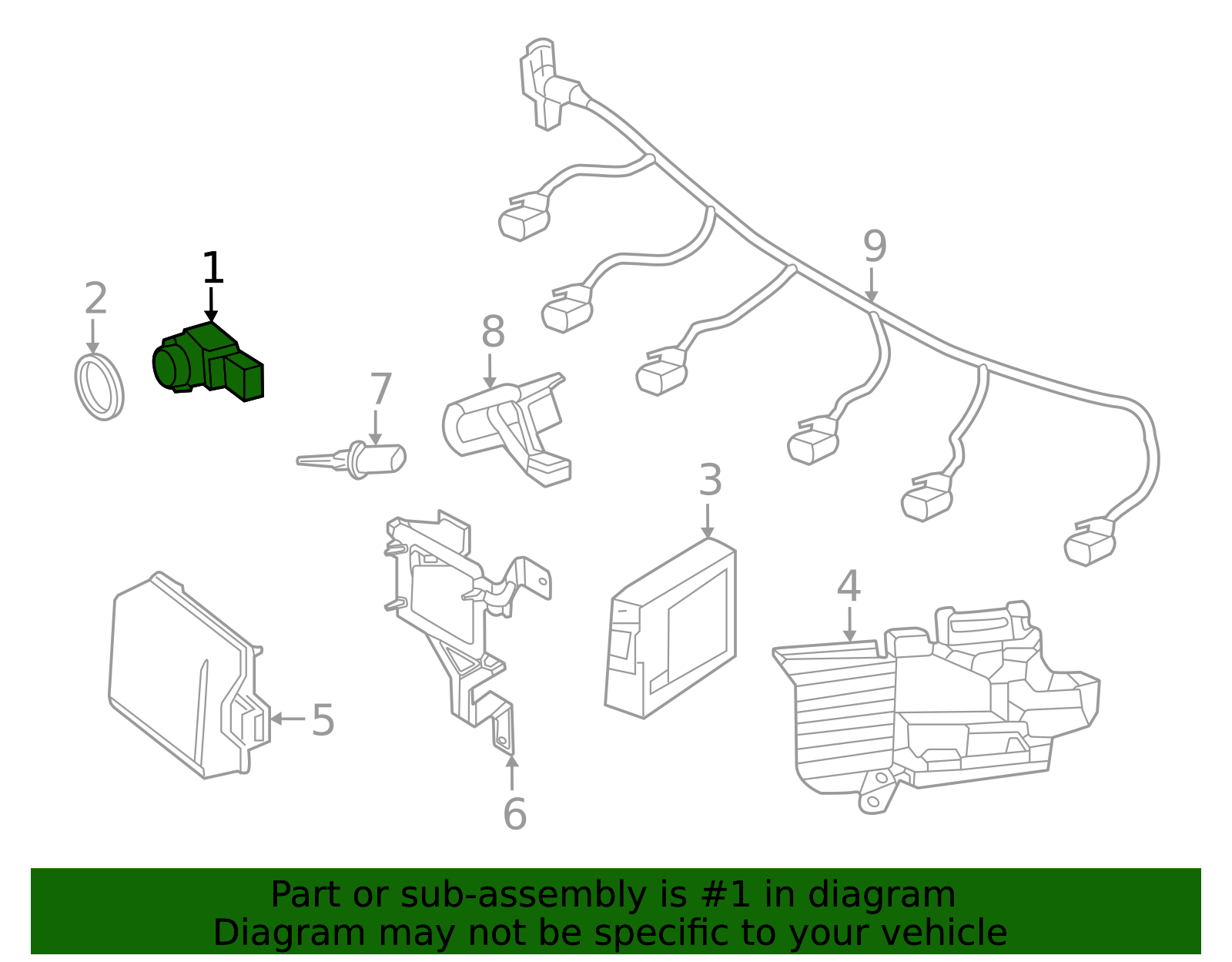 Genuine OEM Sensor | 223-905-00-05-9999 | Fits Select 2021-2025 ...