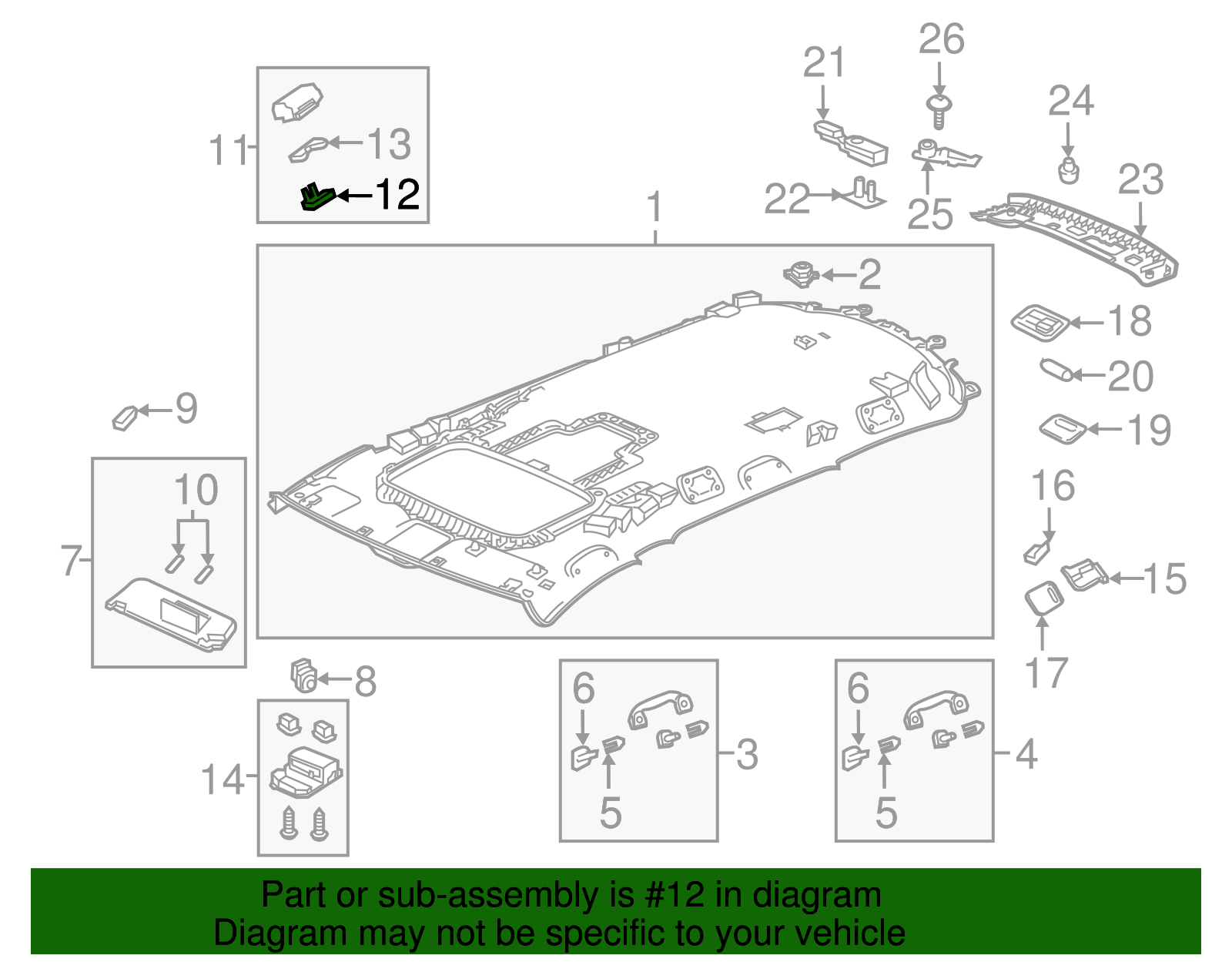 79651-TK8-A41 - 2018-2024 Honda Odyssey - Lens Garnish | Honda Parts Cheap