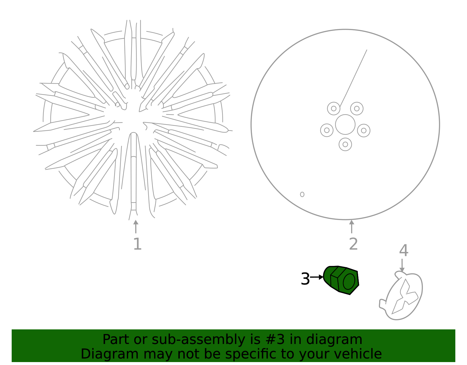 2022-2025 Mitsubishi Wheel Lug Nut 4251A013 | Mitsubishi Parts ...