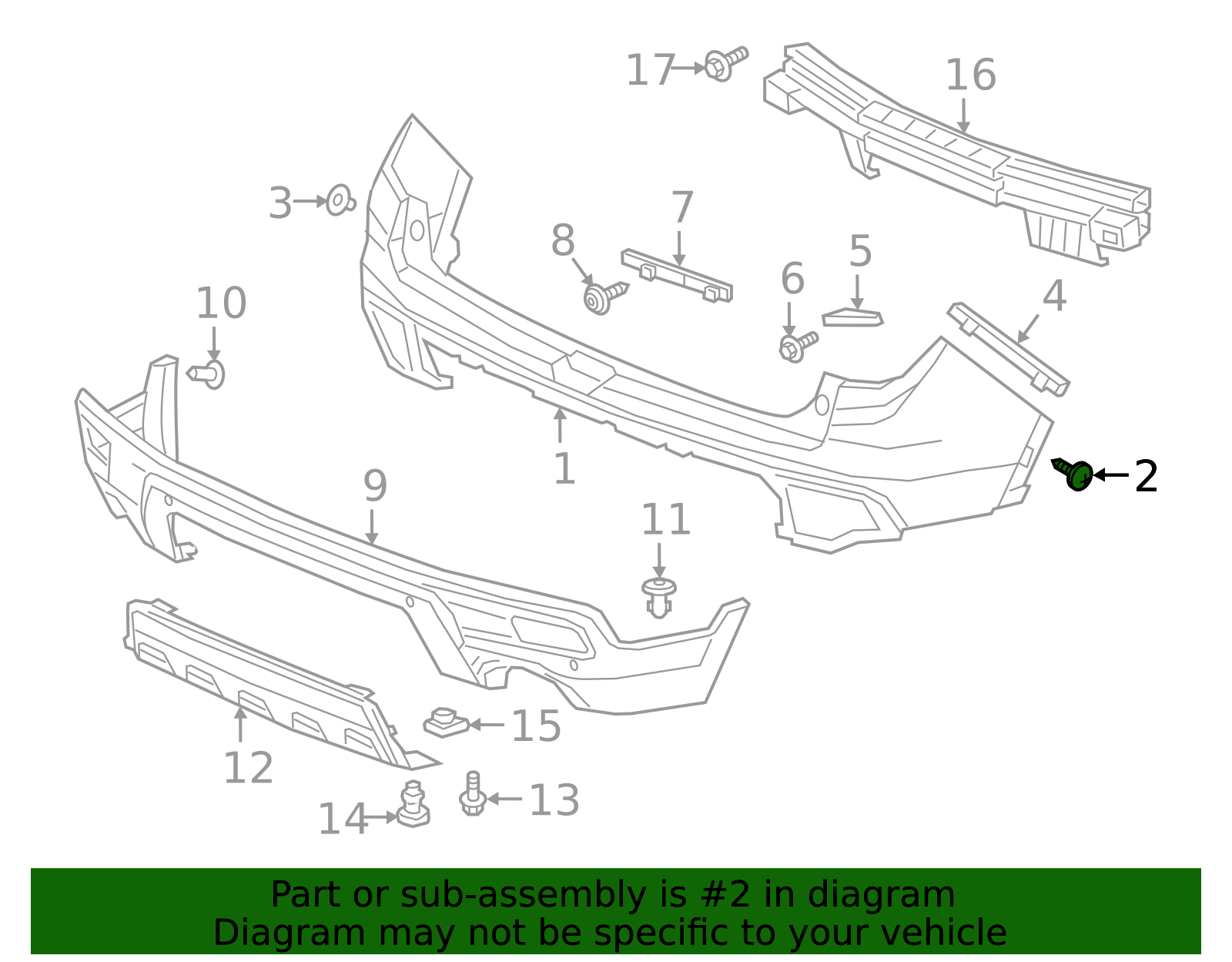 93913-15380 - Bumper Cover Screw 2016-2025 Honda | Honda Parts Online