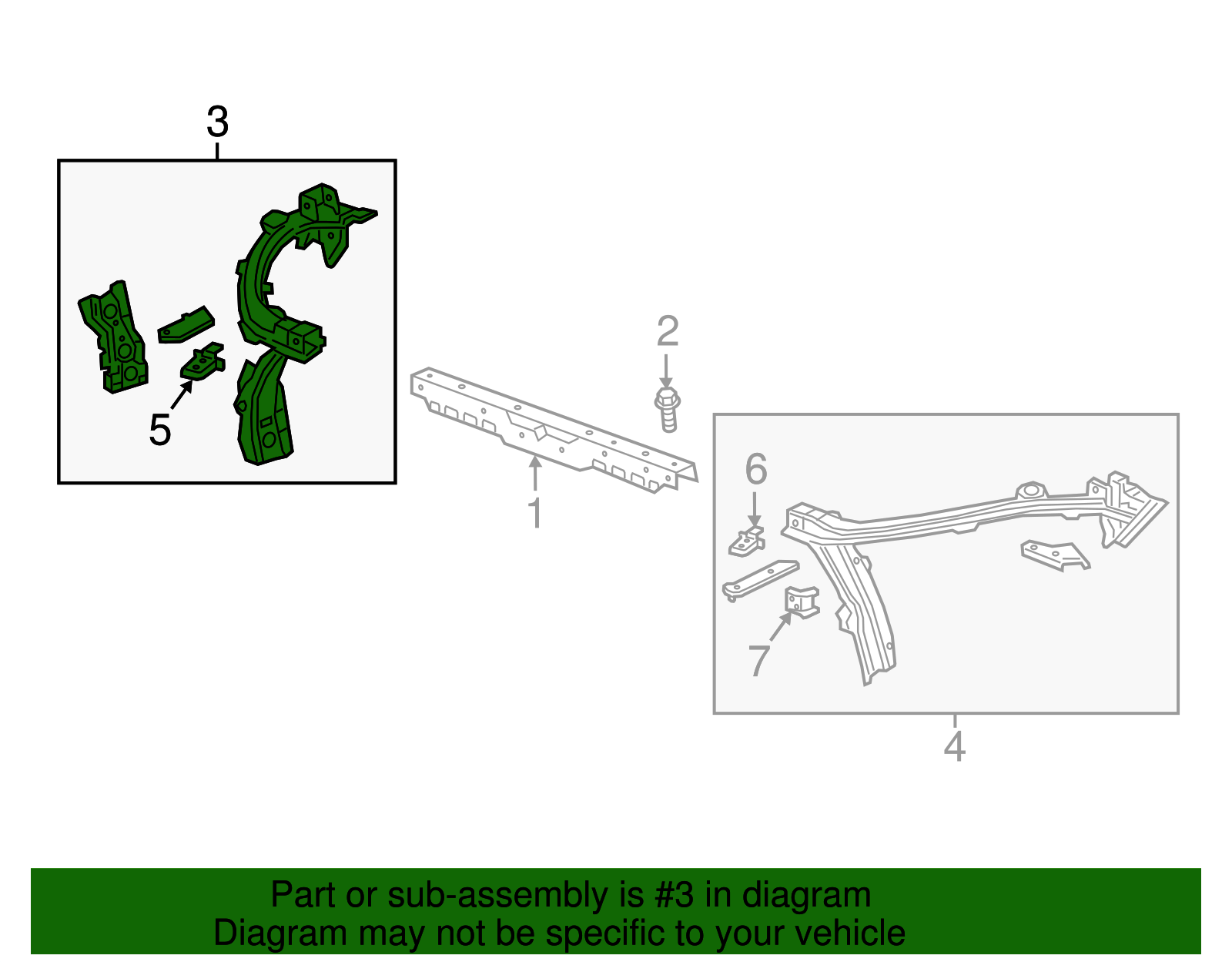 2022-2024 Chevrolet Equinox Outer Support 86796388 GM | GMPartsDirect.com