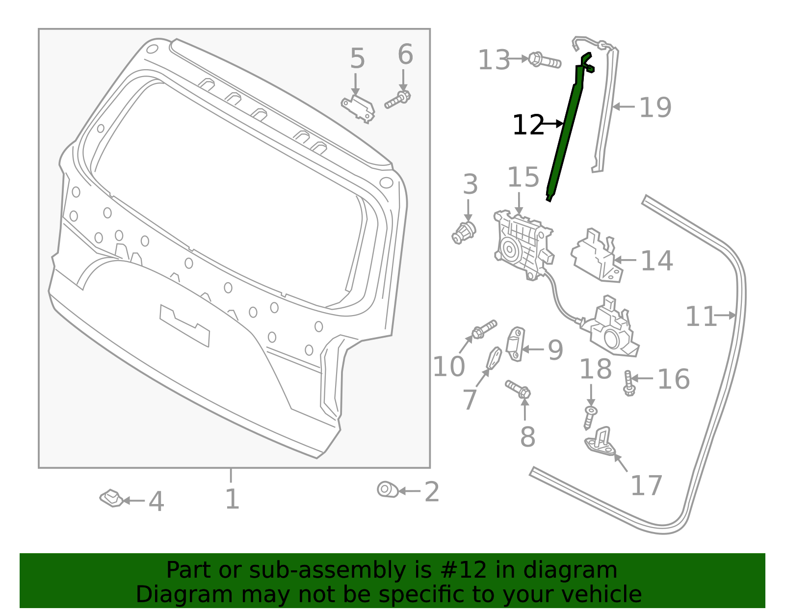 Genuine Lift Cylinder for 2020-2022 Hyundai Palisade | Part# 81840 ...