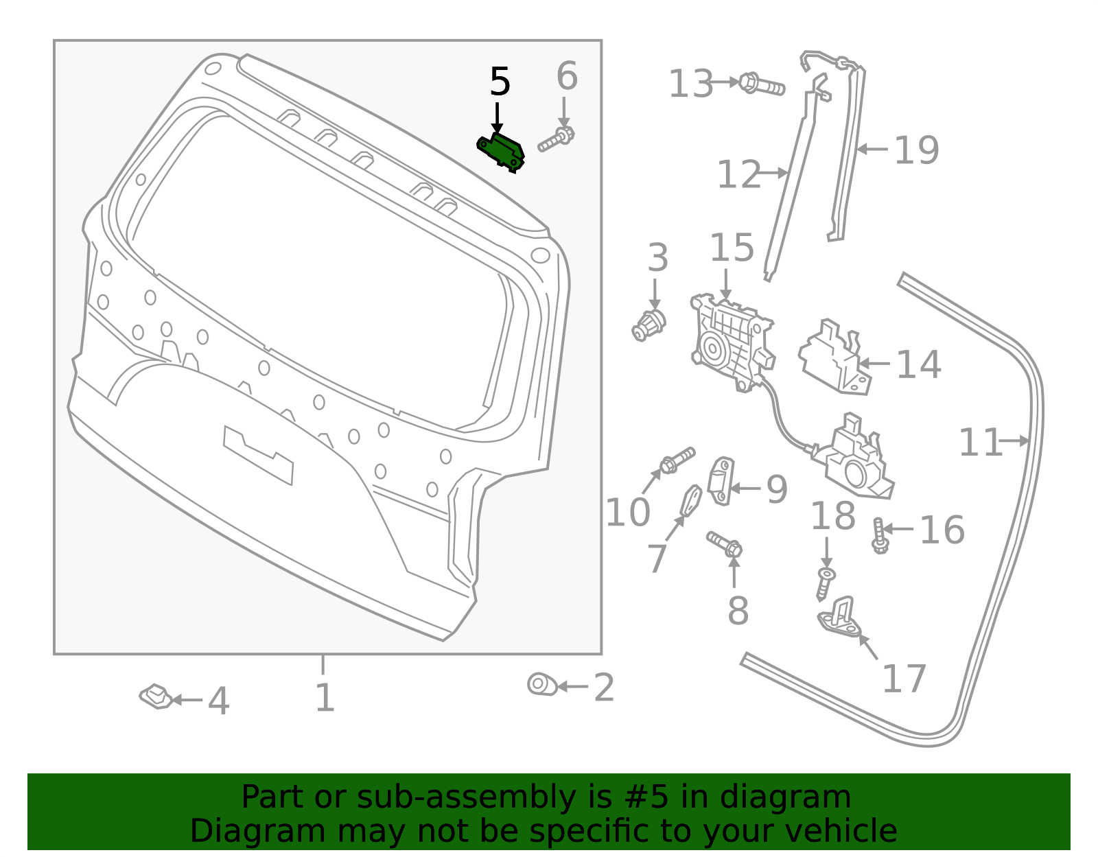 2019-2025 Hyundai Lift-Gate Hinge 79710-D9000 | OEM Parts Online