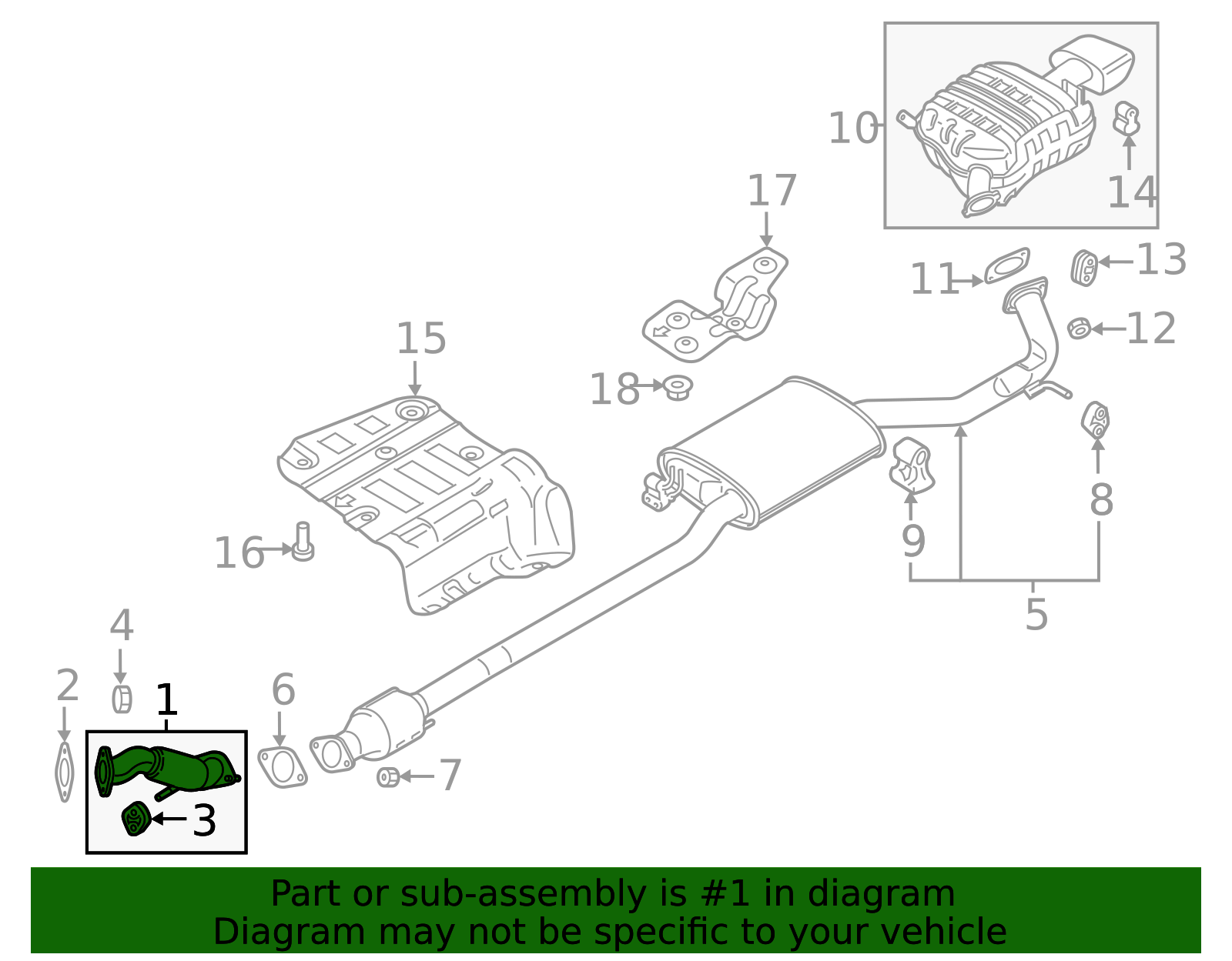 2019-2020 Hyundai Santa Fe Front Pipe 28610-S1400 | OEM Parts Online