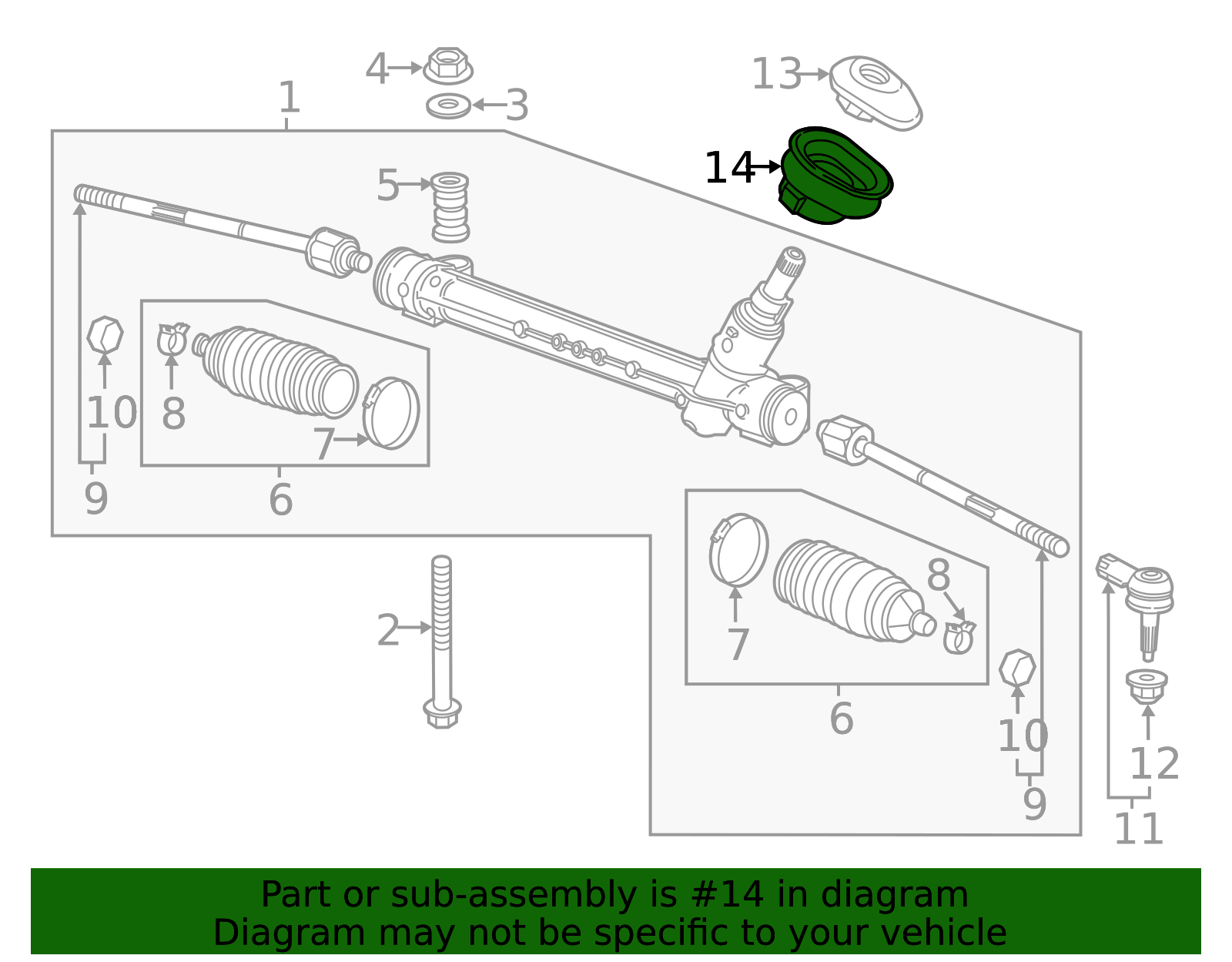 2018-2022 GM Intermediate Steering Shaft Boot 42620007 GM ...