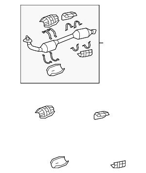 2010-2014 Toyota Front Pipe 17410-0S020 | OEM Parts Online