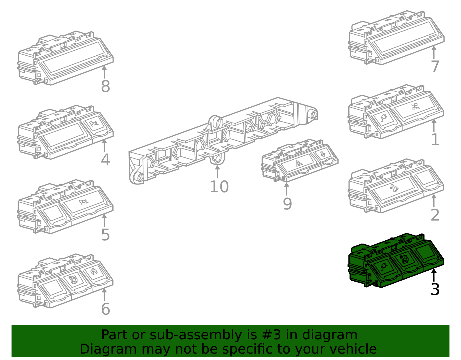 86591066 - High-Quality Multi Switch for AutoNation Parts