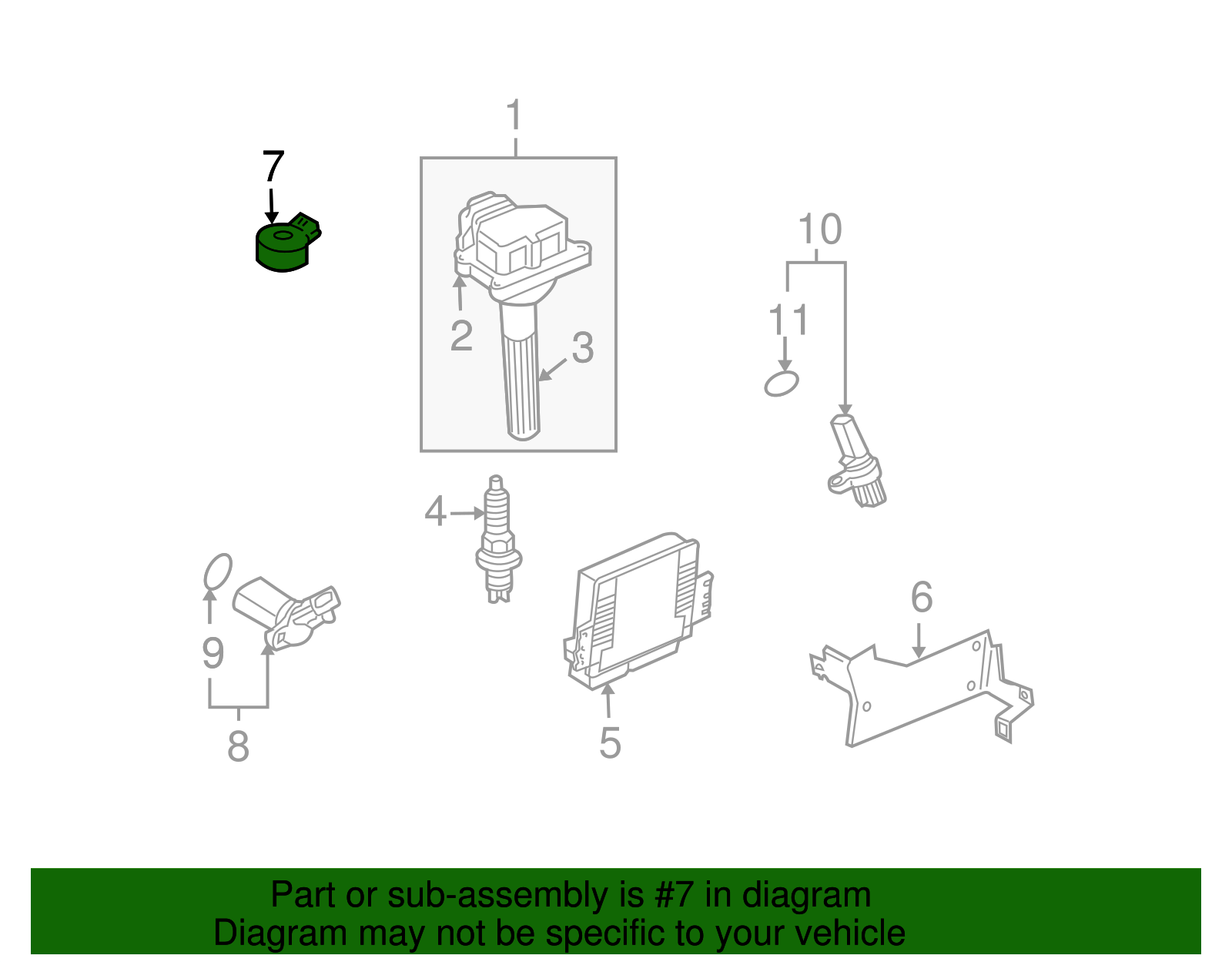 2003-2007 Nissan Knock Sensor 22060-2A000 | Nissan Parts Central