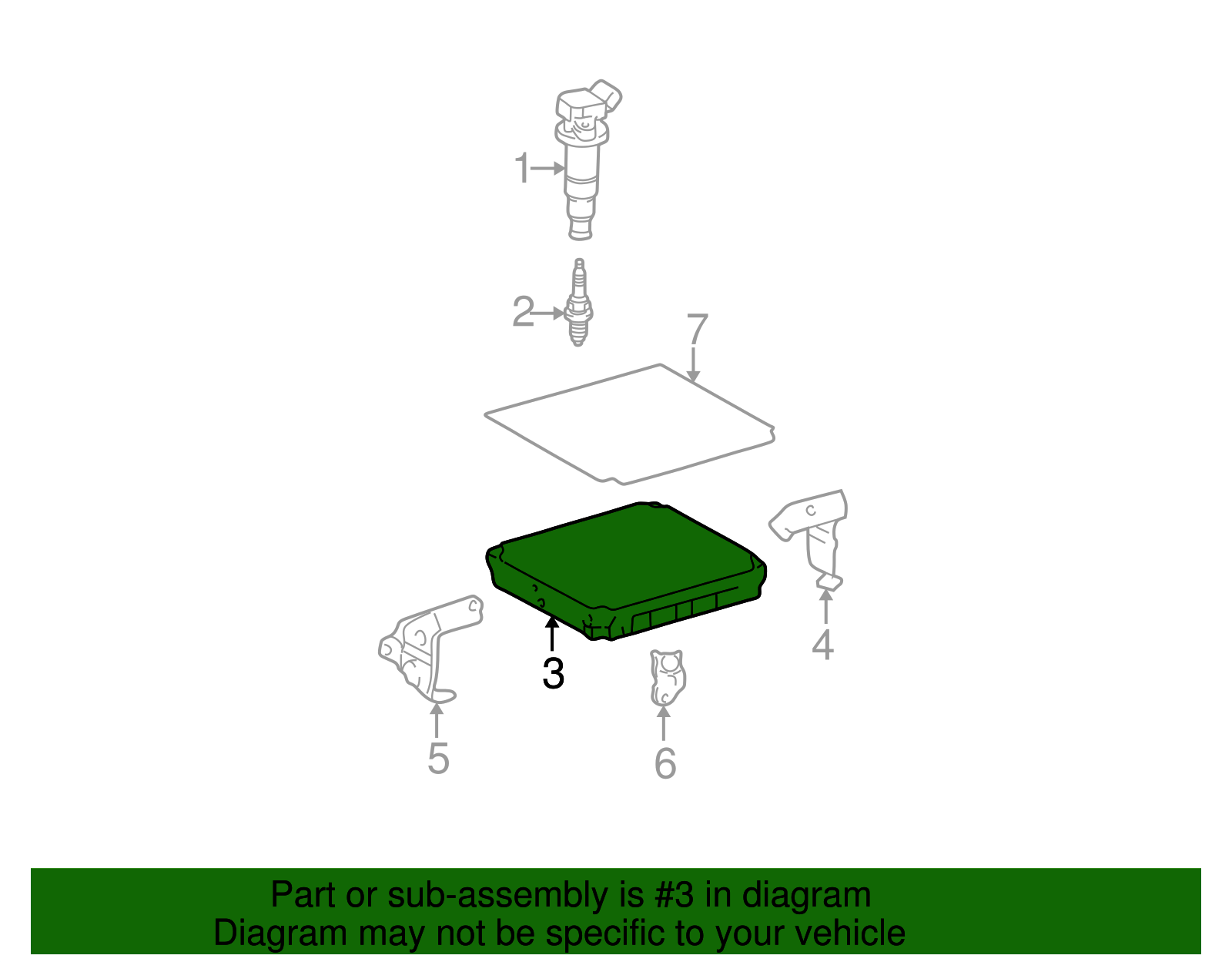 2008 Pontiac Vibe Powertrain Control Module 19205371 | Shop Matick ...