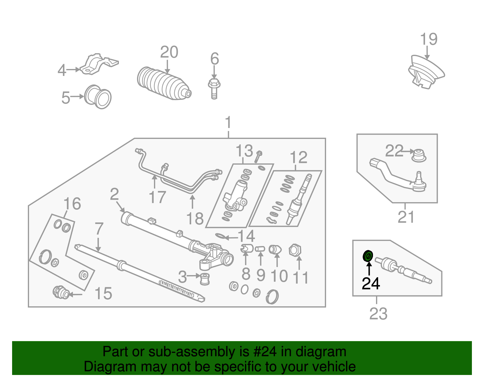 53536-SDA-A02 - Inner Tie Rod Lock Washer 2003-2017 Honda | Honda Parts ...