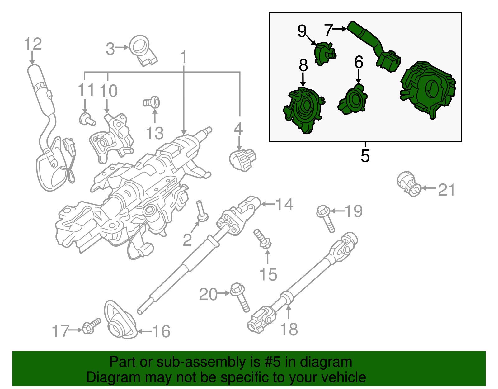 2022 Ford F-250 Super Duty | Column Housing | LC3Z-3F791-DC | Walls ...