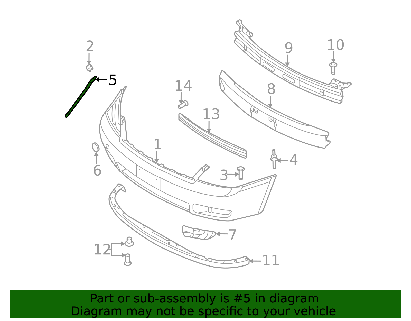 2006-2012 Kia Sedona OEM NEW 2006-2012 Kia Sedona Front Bumper Upper ...