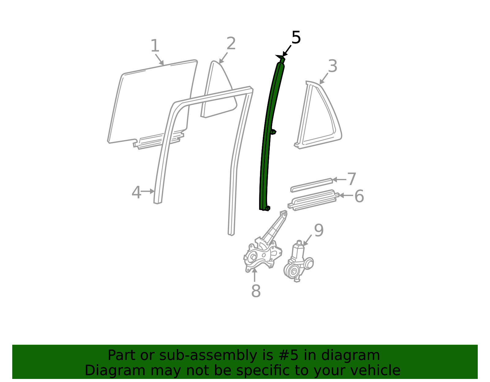 2003-2009 Toyota 4Runner Division Bar 67408-35040 | MotorMotor