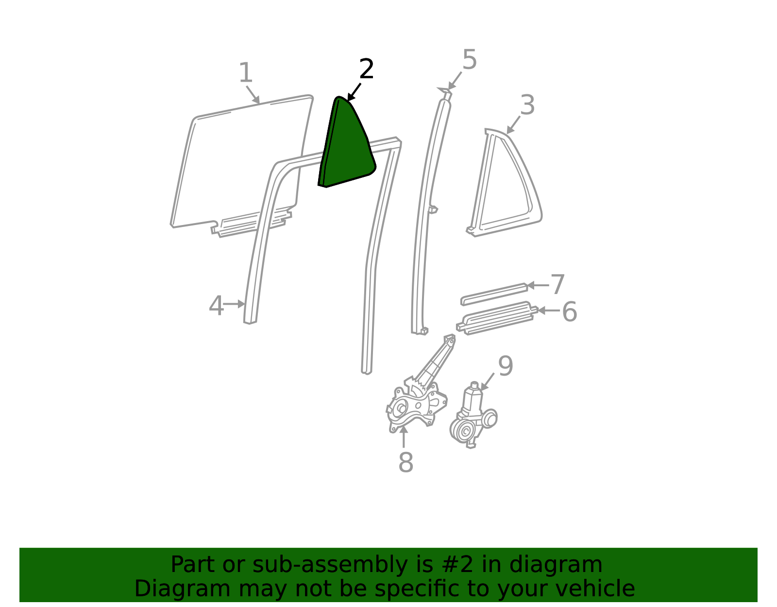 2003-2009 Toyota 4Runner 2003-2009 Toyota 4Runner - Fixed Glass 68123 ...