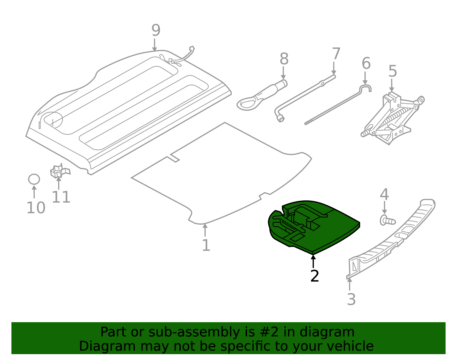 2021-2024 Nissan Kicks Storage Compartment 84975-5R00A | Nissan Parts ...