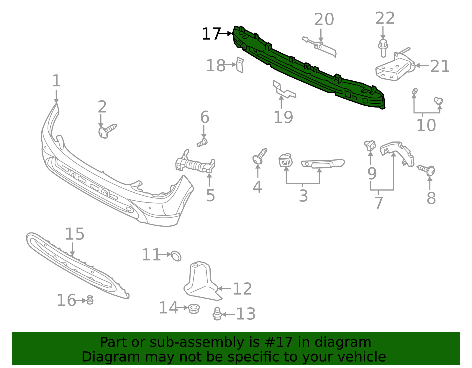2022-2023 Hyundai Kona Reinforced Beam 86631-J9BA0 | OEM Parts Online