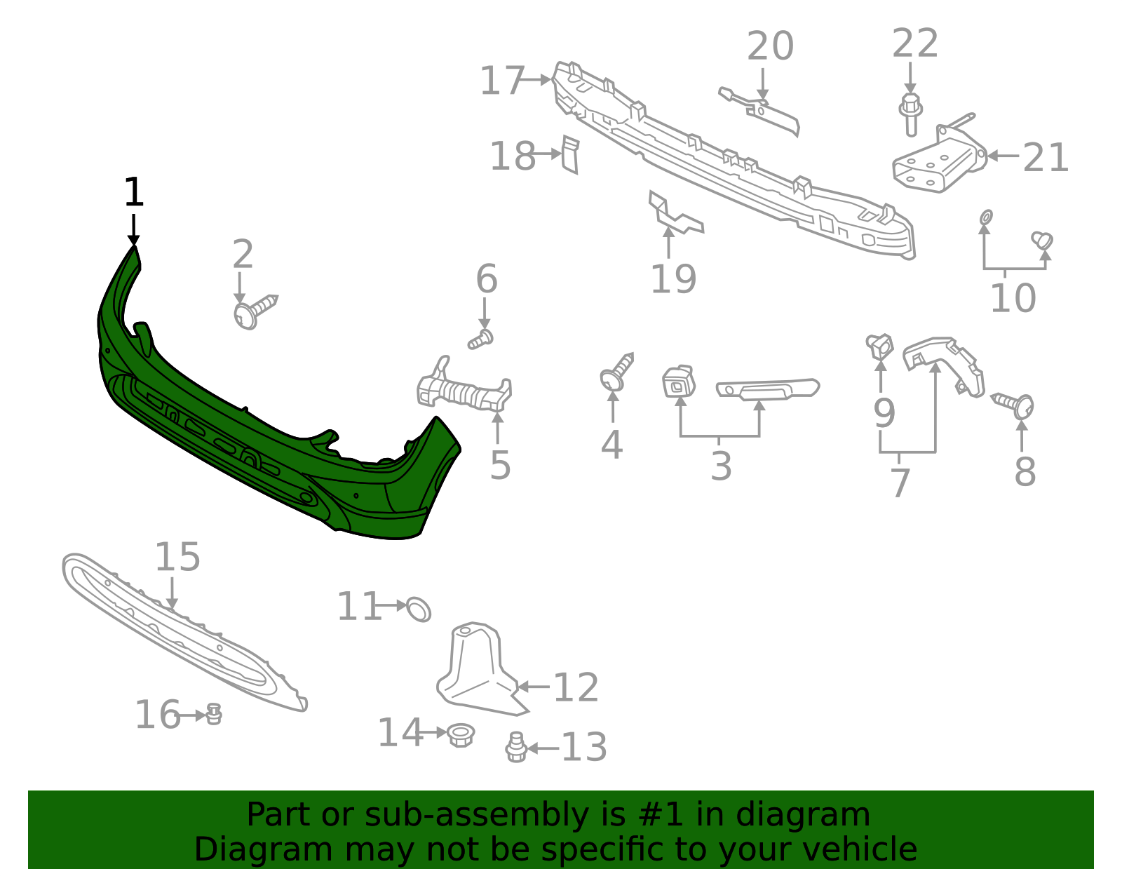2022-2023 Hyundai Kona Bumper Cover 86611-J9BA0 | OEM Parts Online
