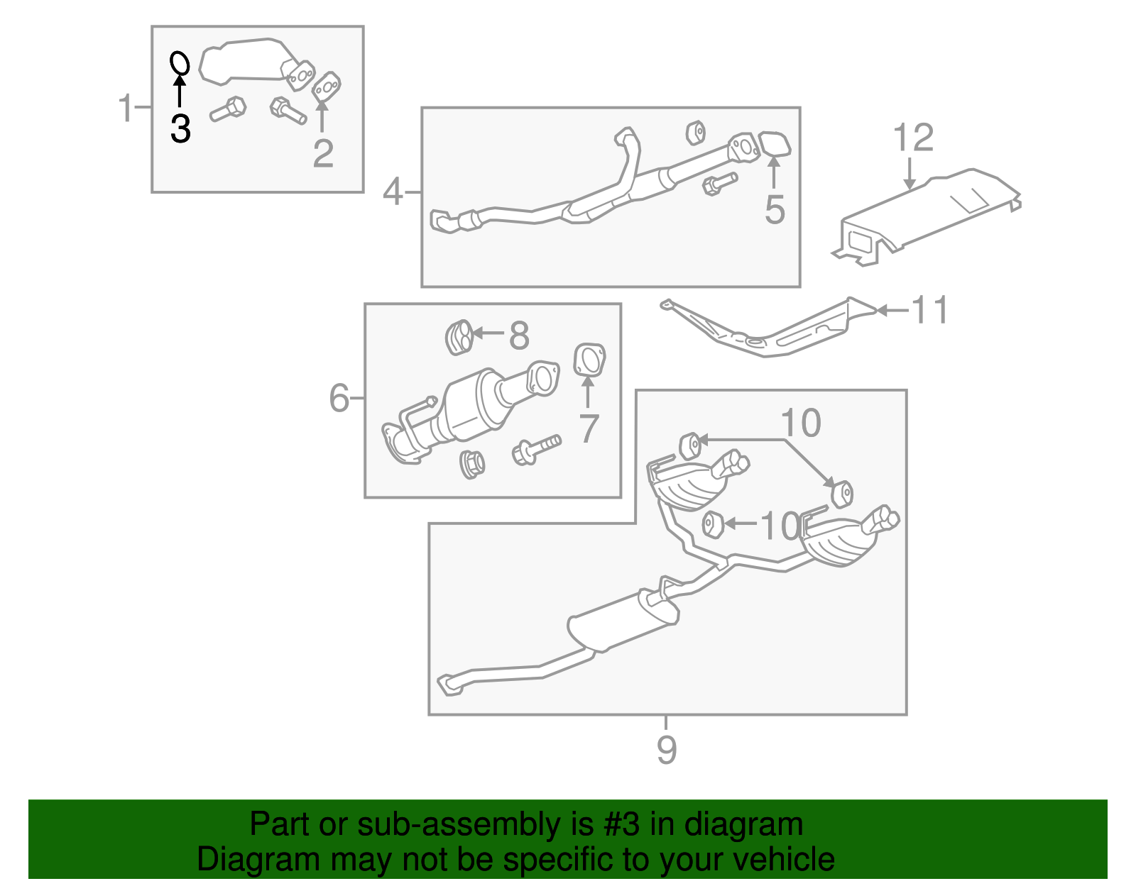 2009-2017 GM Exhaust Gasket 25776344 GM | GMPartsDirect.com