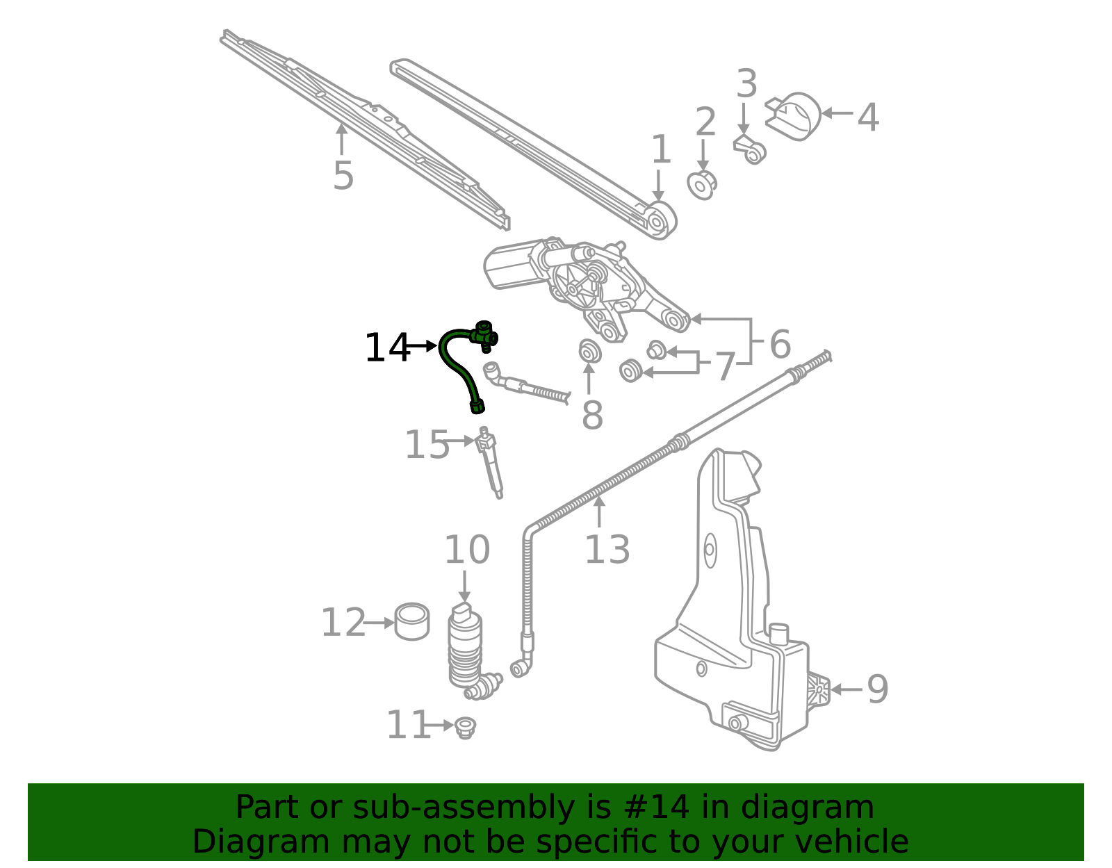 4KE-955-961-A - High-Quality Liftgate Washer Hose for 2019-2024 Audi ...