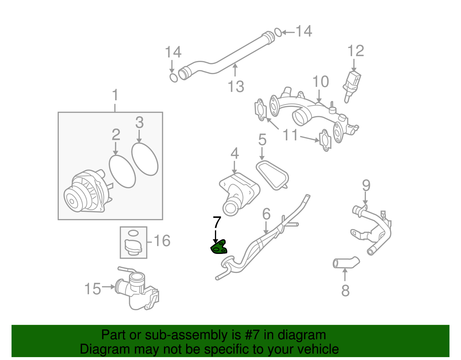 2007-2025 Nissan Connector Gasket 13050-JA11A | Parts for Nissans