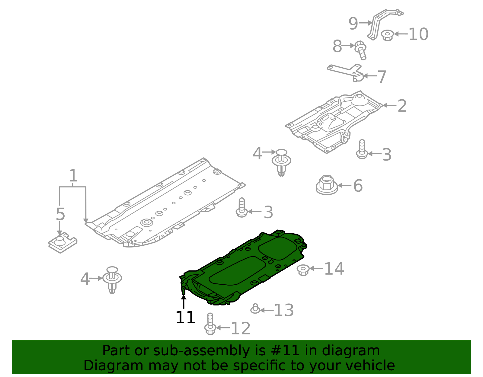 2020-2025 Mazda CX-30 Lower Baffle BFWM-56-361 | RealMazdaParts.com