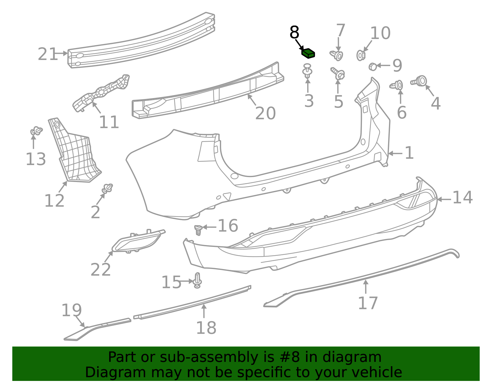 2021-2022 Toyota Venza Upper Cover Pad 52462-48030 | Toyota Parts Center