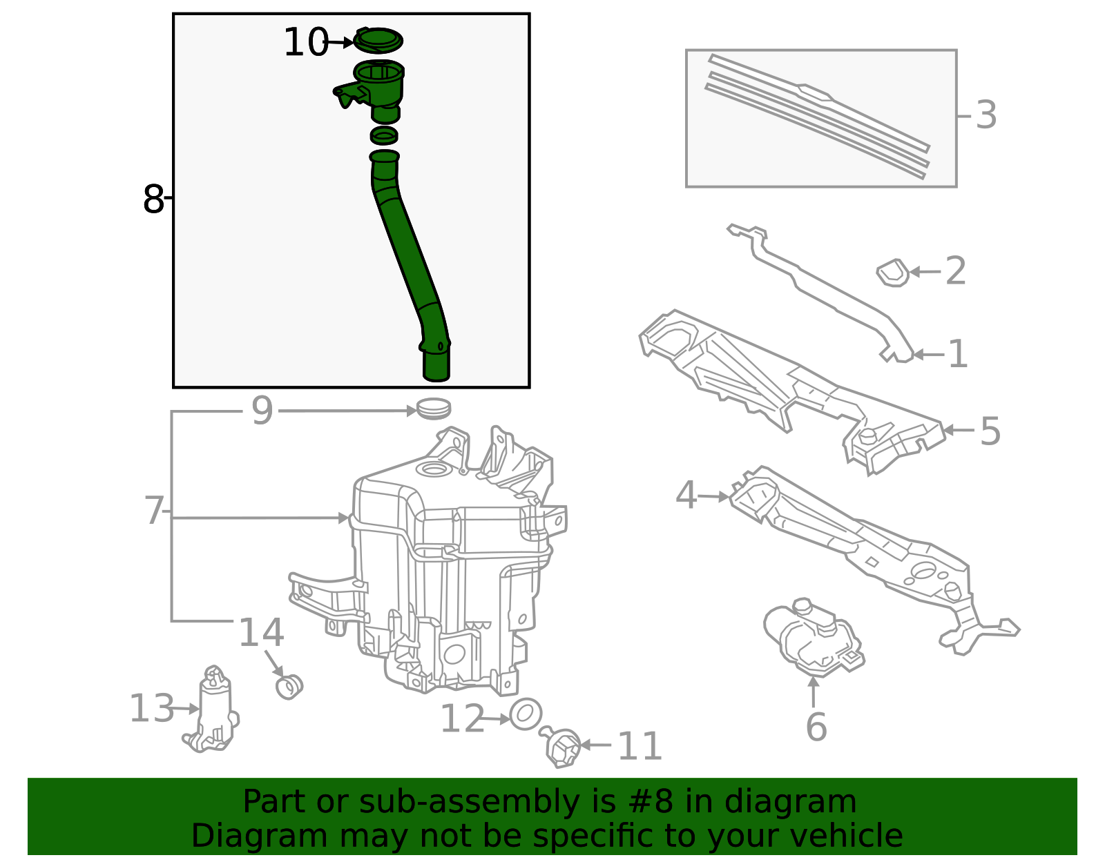 2021-2025 Toyota Mirai Filler Tube 85301-62010 | Toyota Parts Center