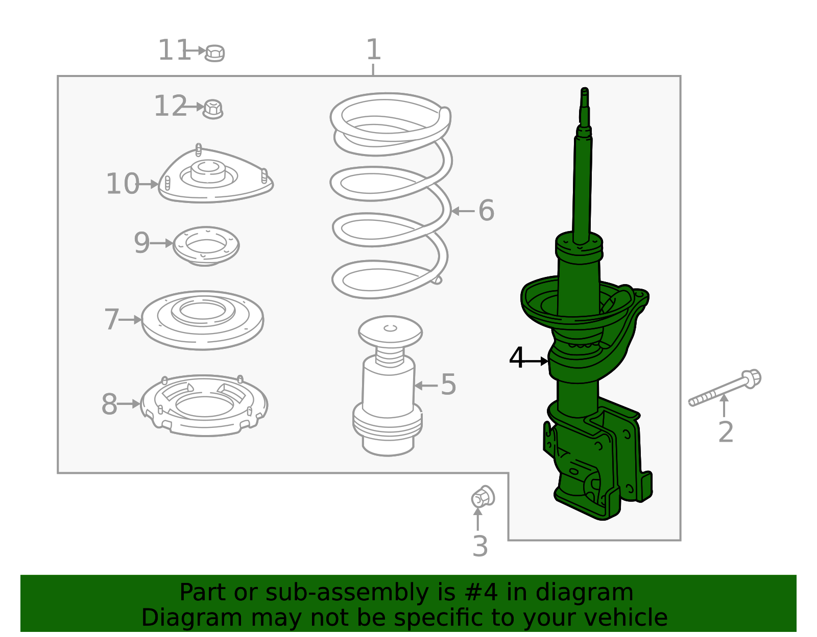 Suspension Strut 51606-SCV-A05 - OEM Ride Quality and Handling ...