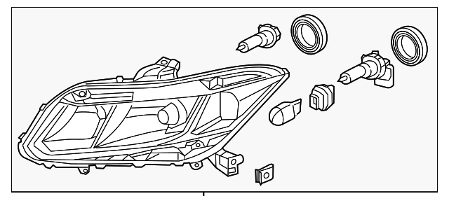 33150-TR2-A01 - Headlight Assembly 2012 Honda Civic | Honda Parts Online