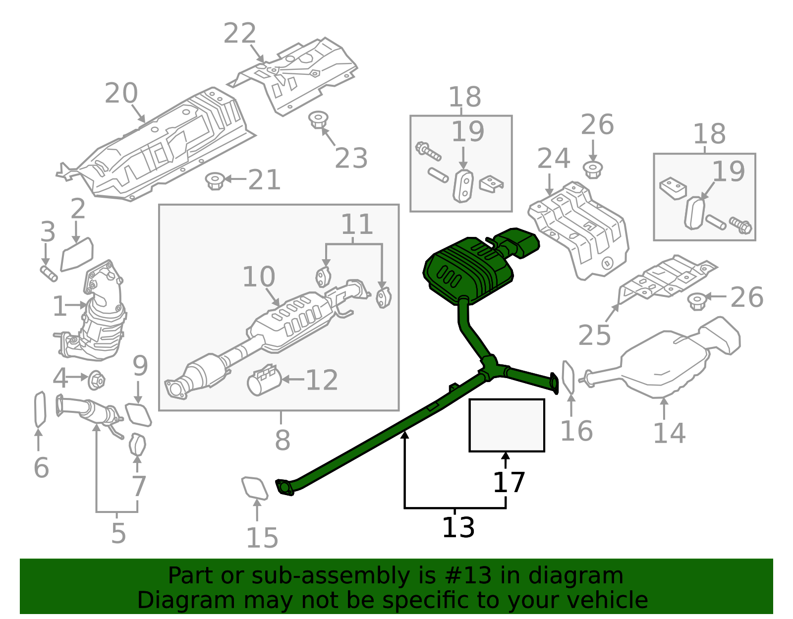 28711-D5600 - Rear Muffler 2016-2020 Kia Optima | Kia.Parts Store