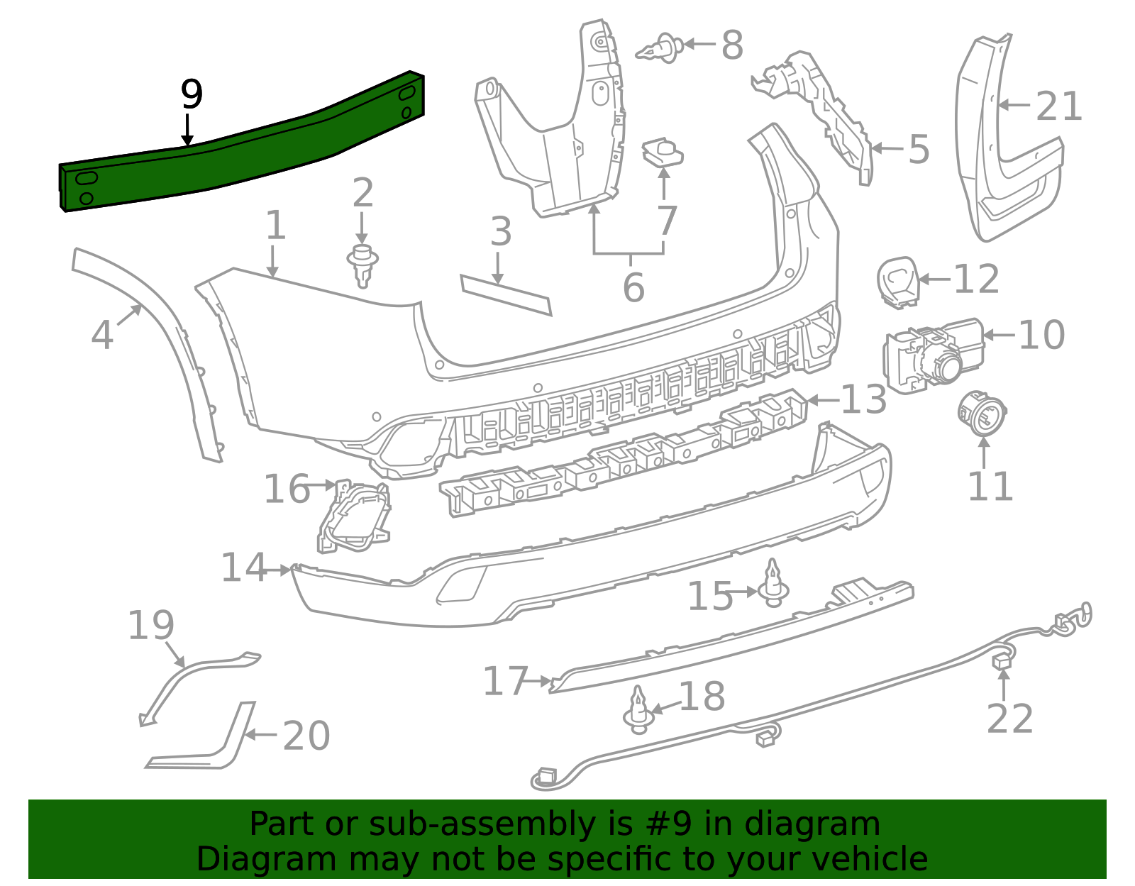 52171-0E080 - Impact Bar - 2015-2019 Toyota Highlander | Nucar Toyota ...