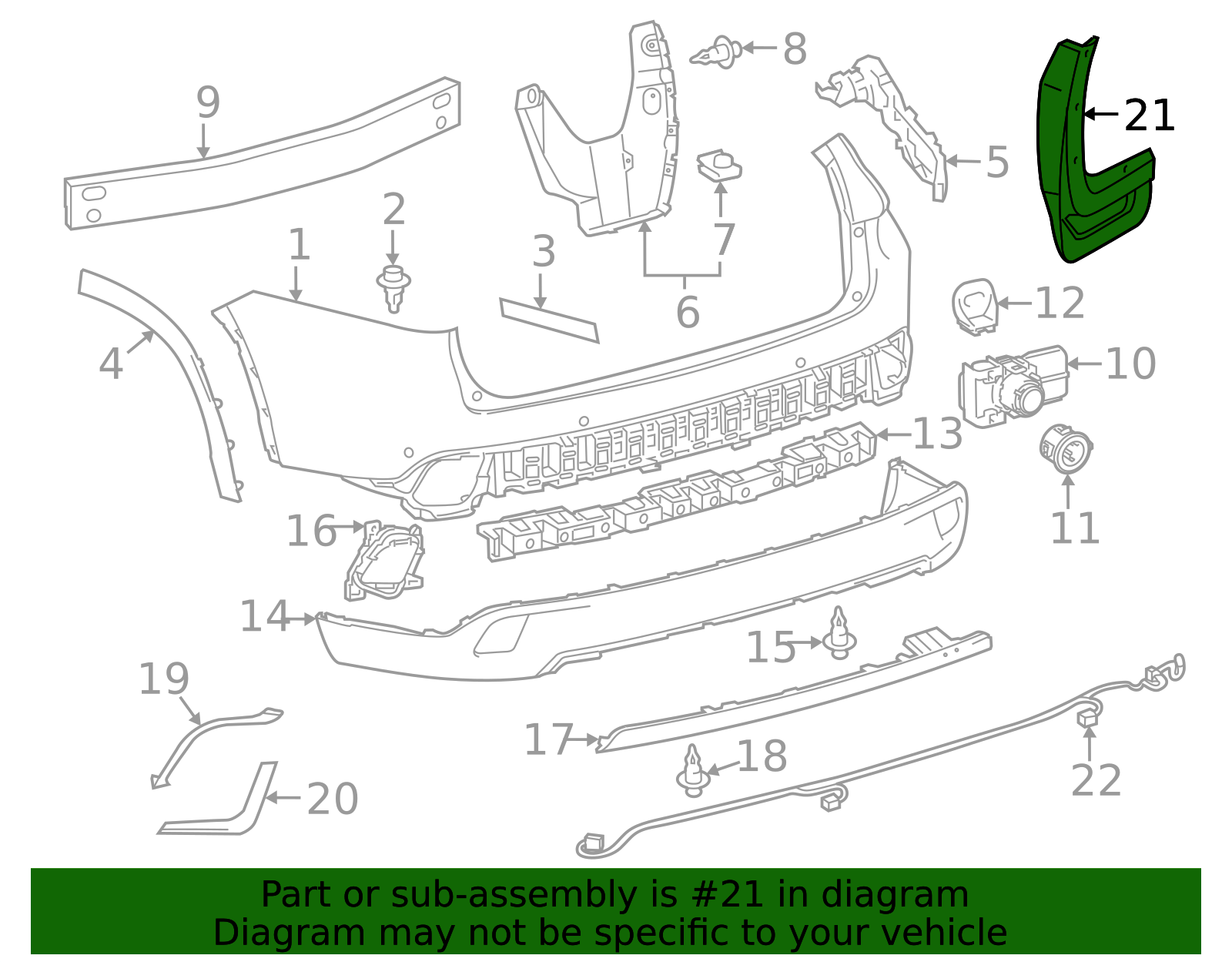 2014-2019 Toyota Highlander Mud Guard 76626-0E010 | OEM Parts Online