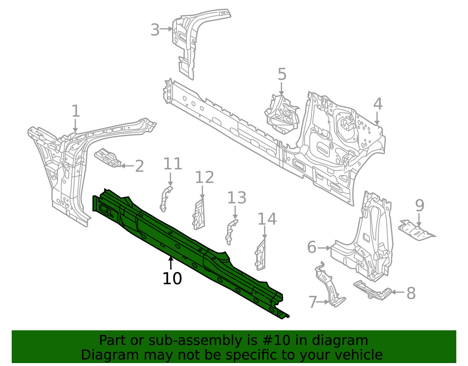8W7-809-377 - Rocker Reinforced 2018-2024 Audi | Audi OEM Parts Guy