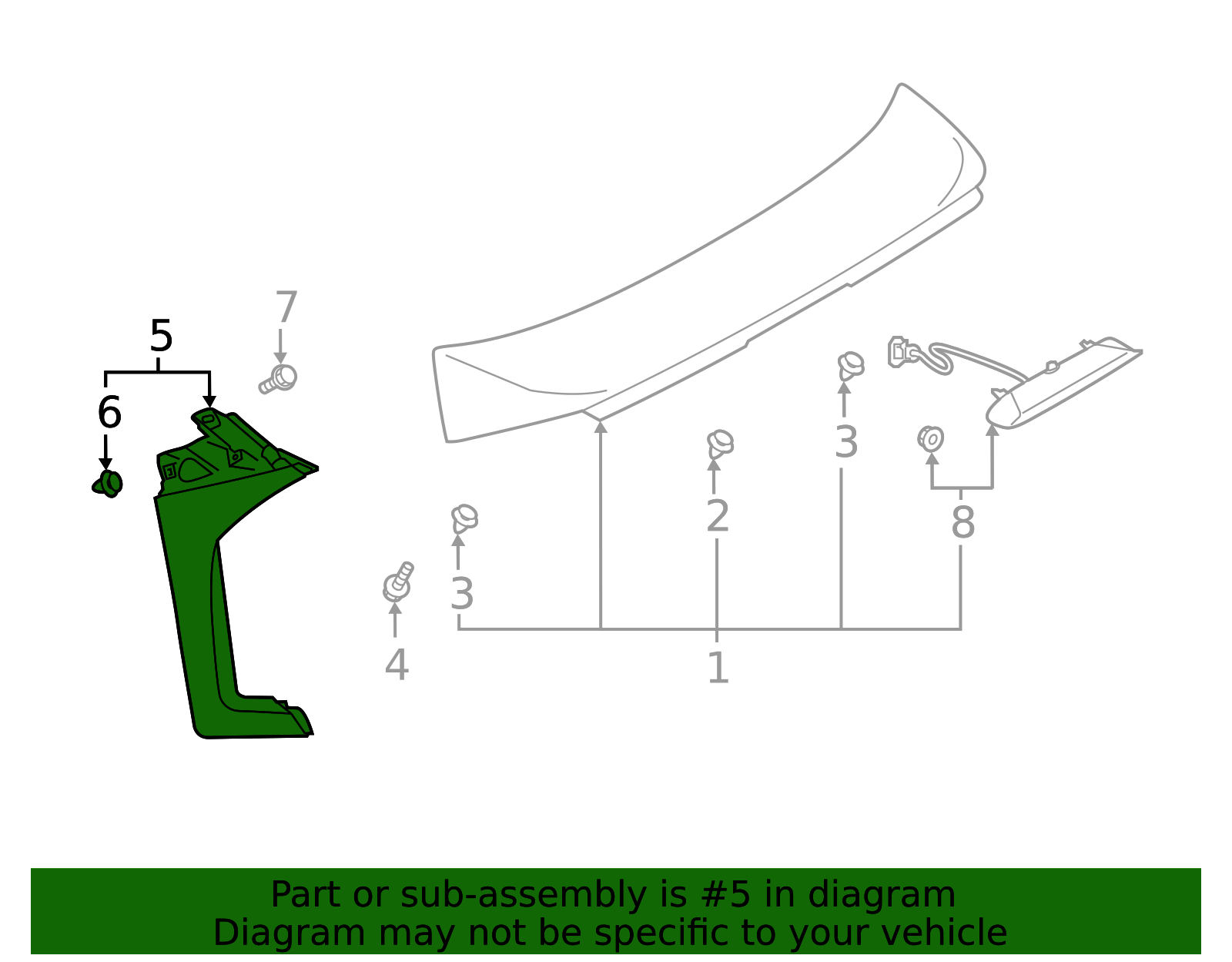 2022-2024 Subaru Forester Side Spoiler 96031SJ070 | Subaru Parts Guys