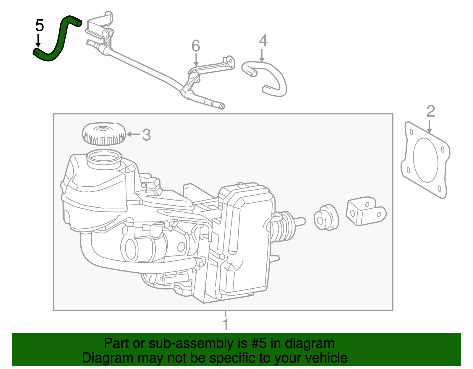 44571-06050 - Brake Vacuum Hose 2018-2024 Toyota | Group 1 Auto Parts